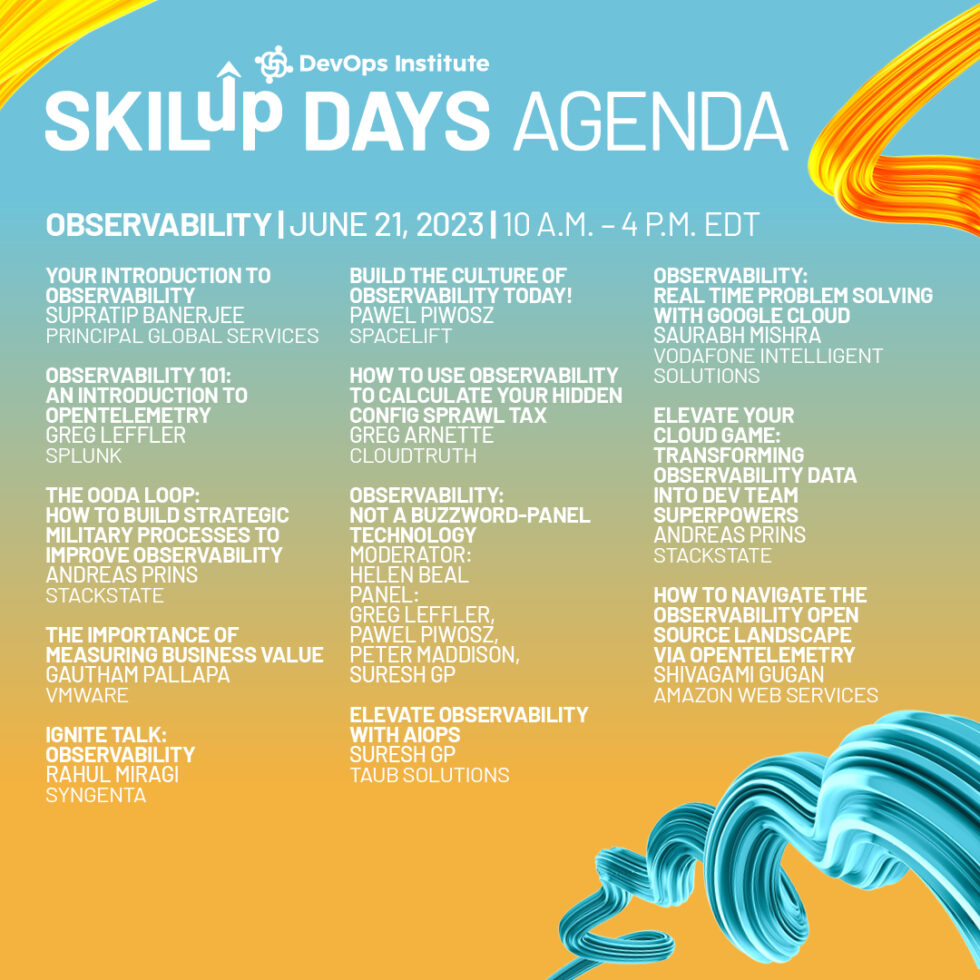 SKILup Day: Observability — DevOps Institute